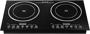 Amazon.com: Induction Cooktop, 110V 1200W+1400W Electric Induction ...