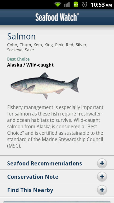 Seafood Watch - App on Amazon Appstore