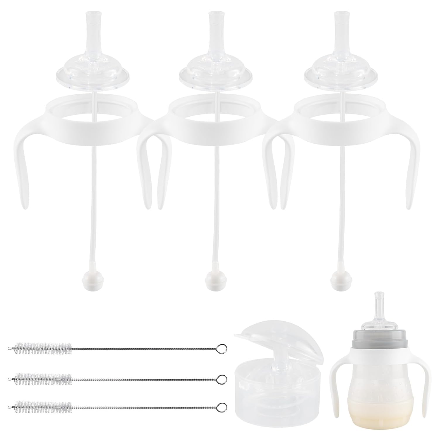 Amazon.com : Straw Cup Conversion Kit for Mam Bottles, Spill-Proof ...