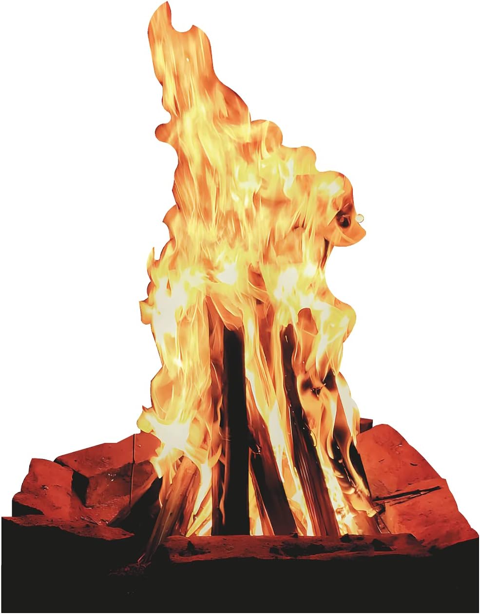 Amazon.com: SP12687 Camp Fire Logs Stone Western Prop Cardboard Cutout ...