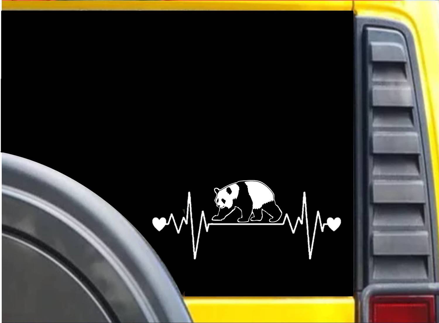 Amazon.com: EZ-STIK Panda Lifeline Sticker K606 8" Vinyl Decal : Automotive