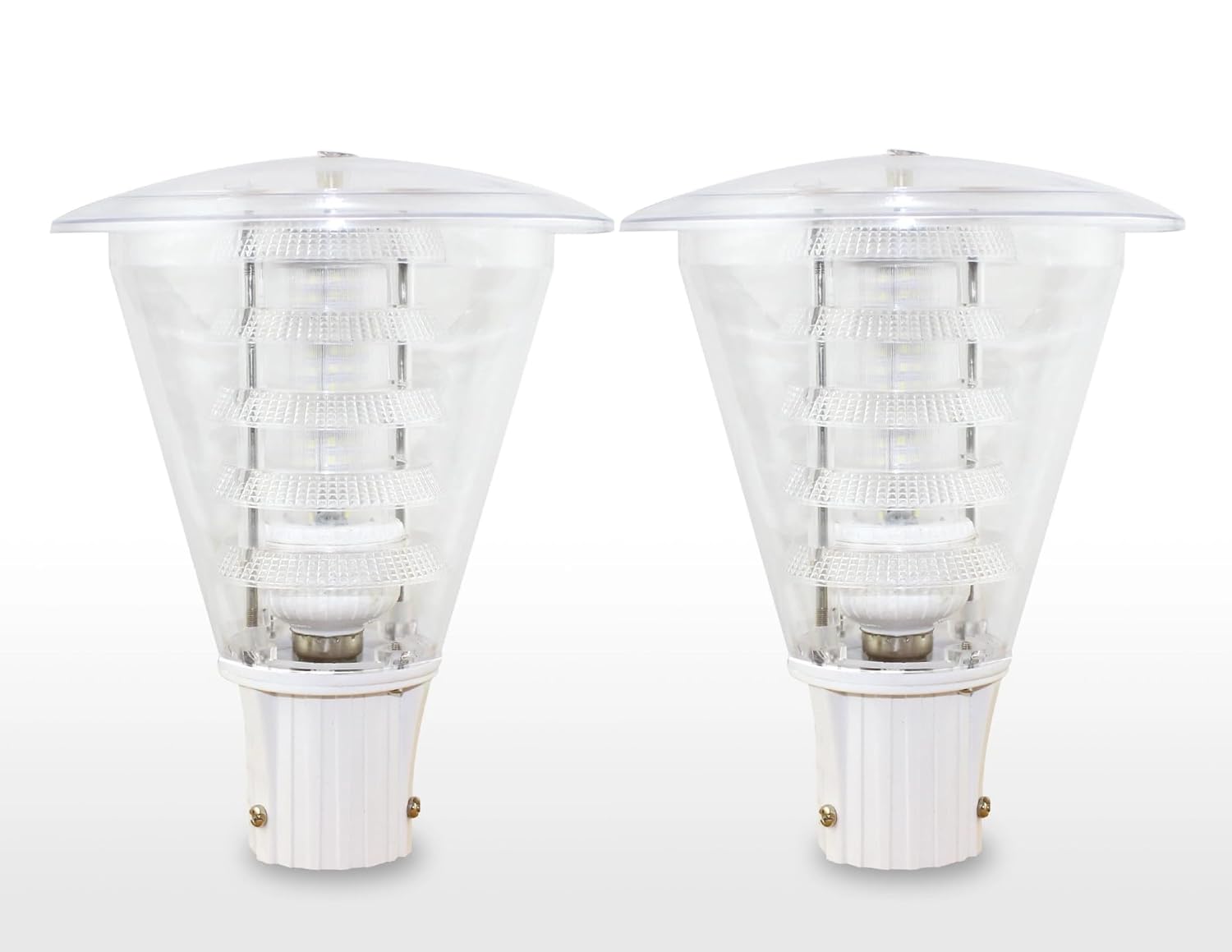 INVENTAA Mini Olivia Clear Gate Light for Home Gate (2 Pack) IP65 ...