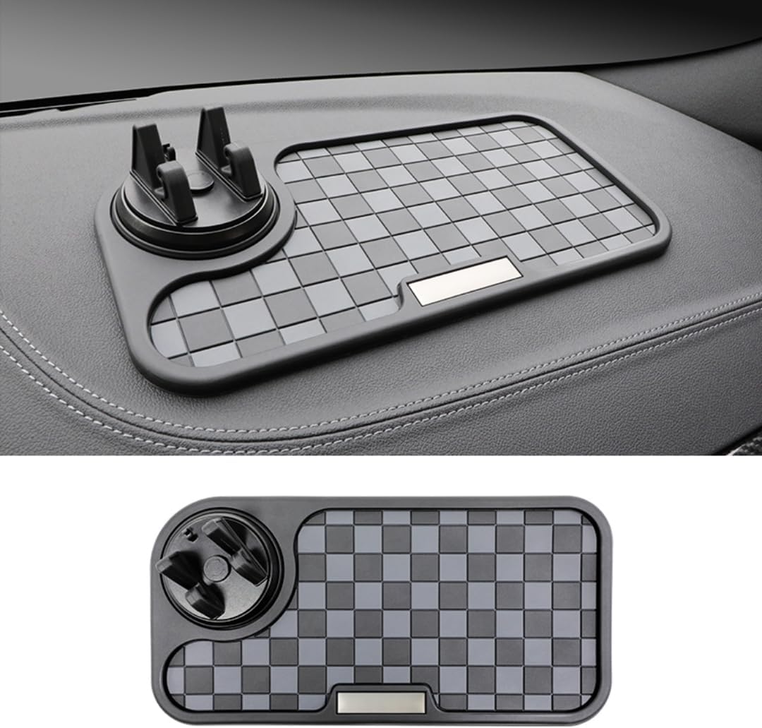 SARTE Car Dashboard Mat Anti-Slip Rubber Pad with Phone Holder ...