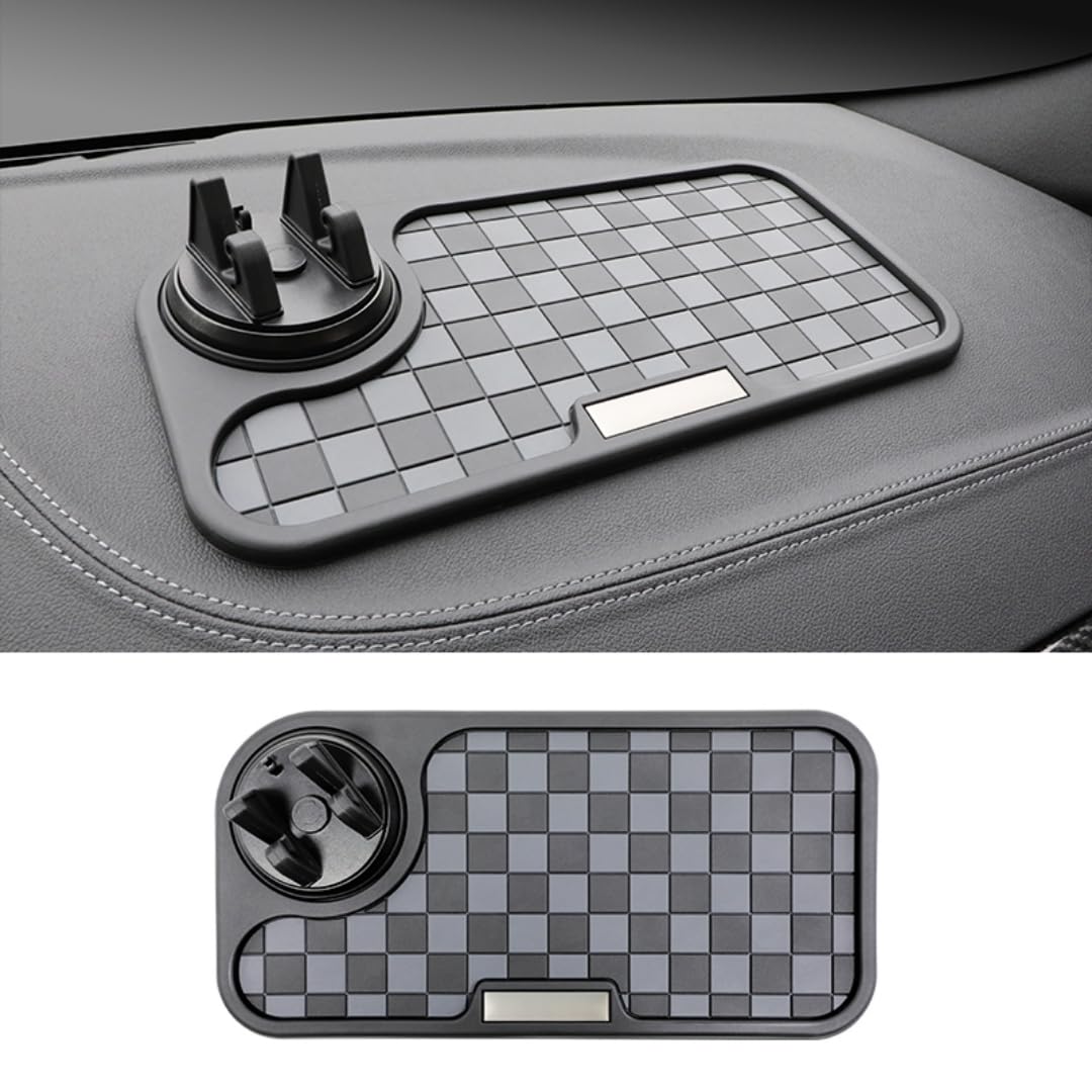 SARTE Car Dashboard Mat Anti-Slip Rubber Pad with Phone Holder ...