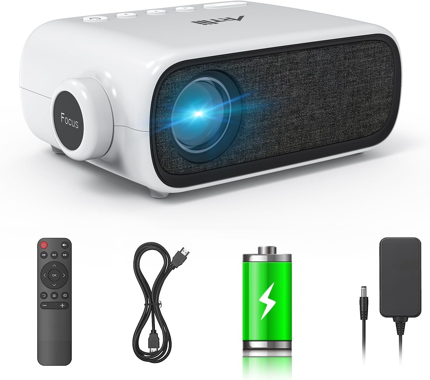 Artlii Q Mini Projecteur, Videoprojecteur de Poche avec Batterie, Video ...