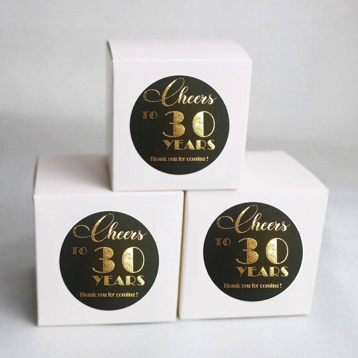Snapklik.com : Cheers To 30 Years Stickers - 100 Pcs 1.6 Inch Round ...