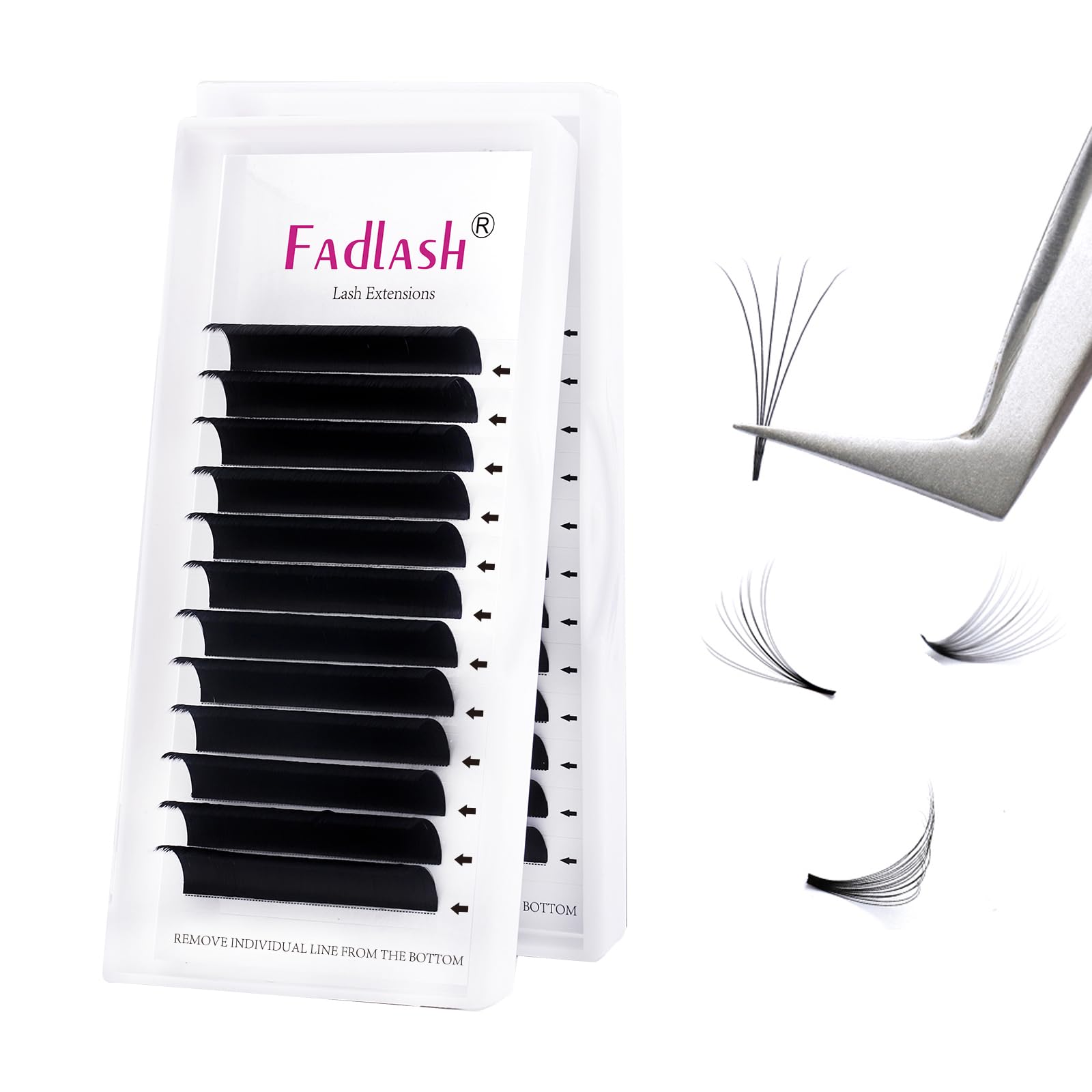 Amazon.com: Eyelash Volume Extensions 0.05 0.07mm Easy Fan Lash ...