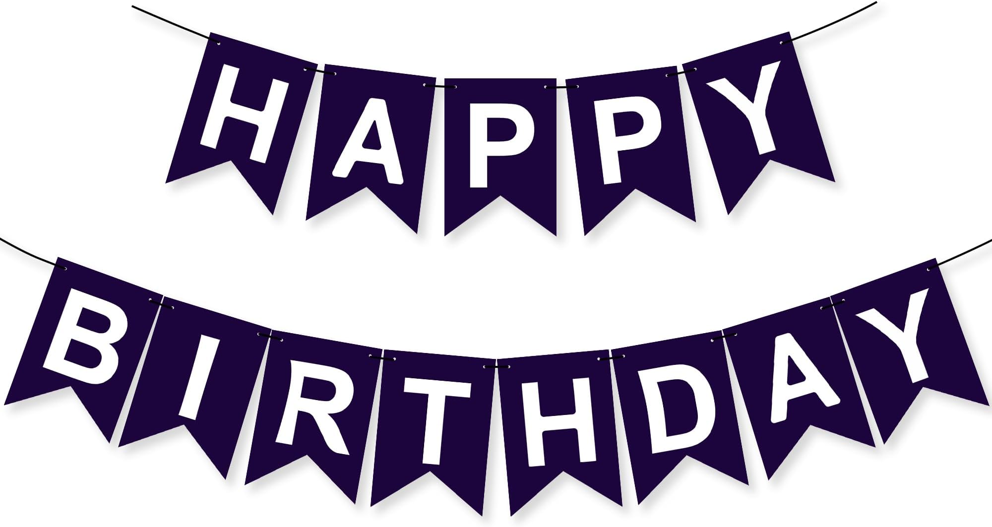 Amazon.com: Happy Birthday Banner, Happy Birthday Sign, Birthday ...