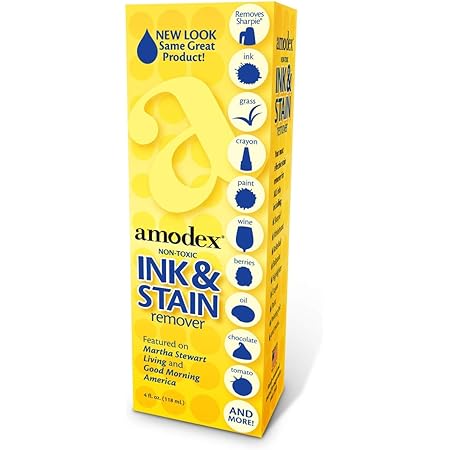 Amazon.com: Amodex Ink and Stain Remover Unique Soap Formula 4 fl oz ...