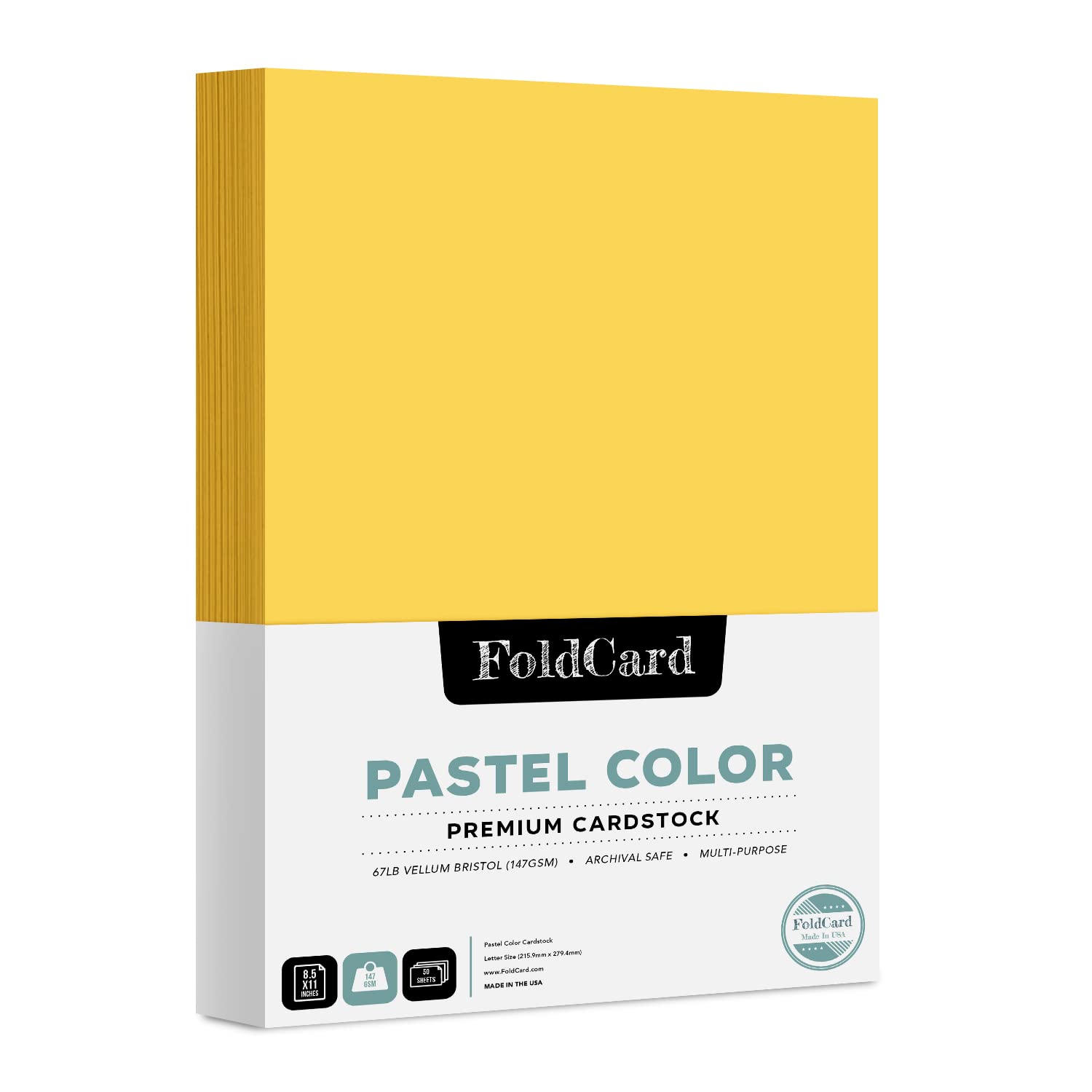 Amazon.com : Goldenrod Pastel Color Cardstock Paper – Great for Arts ...