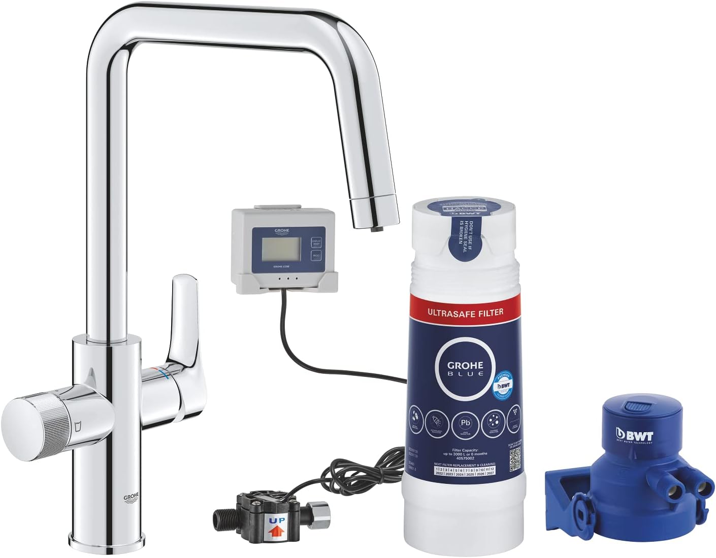 GROHE Blue Pure Start - Starter Kit mit Ultrasafe Filter (C-Auslauf ...