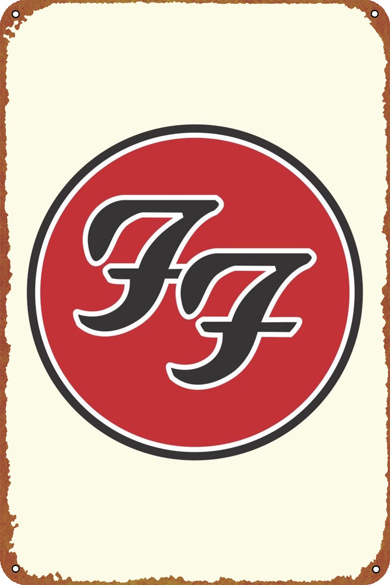 Amazon.com : Foo Fighter music poster Retro tin Sign Wall Art Decor ...
