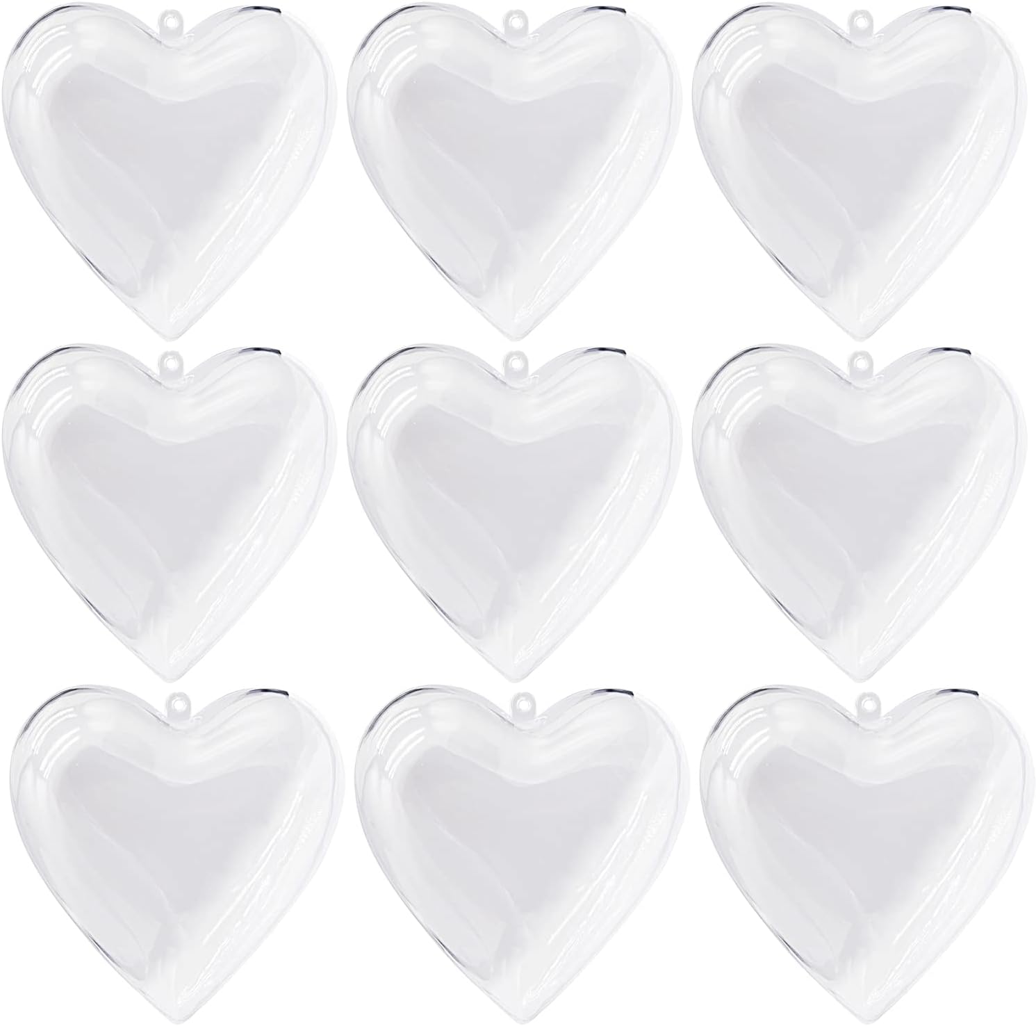 Amazon.com: 24 Pcs 4 Inch Heart Blank Acrylic Keychain Ornament ...