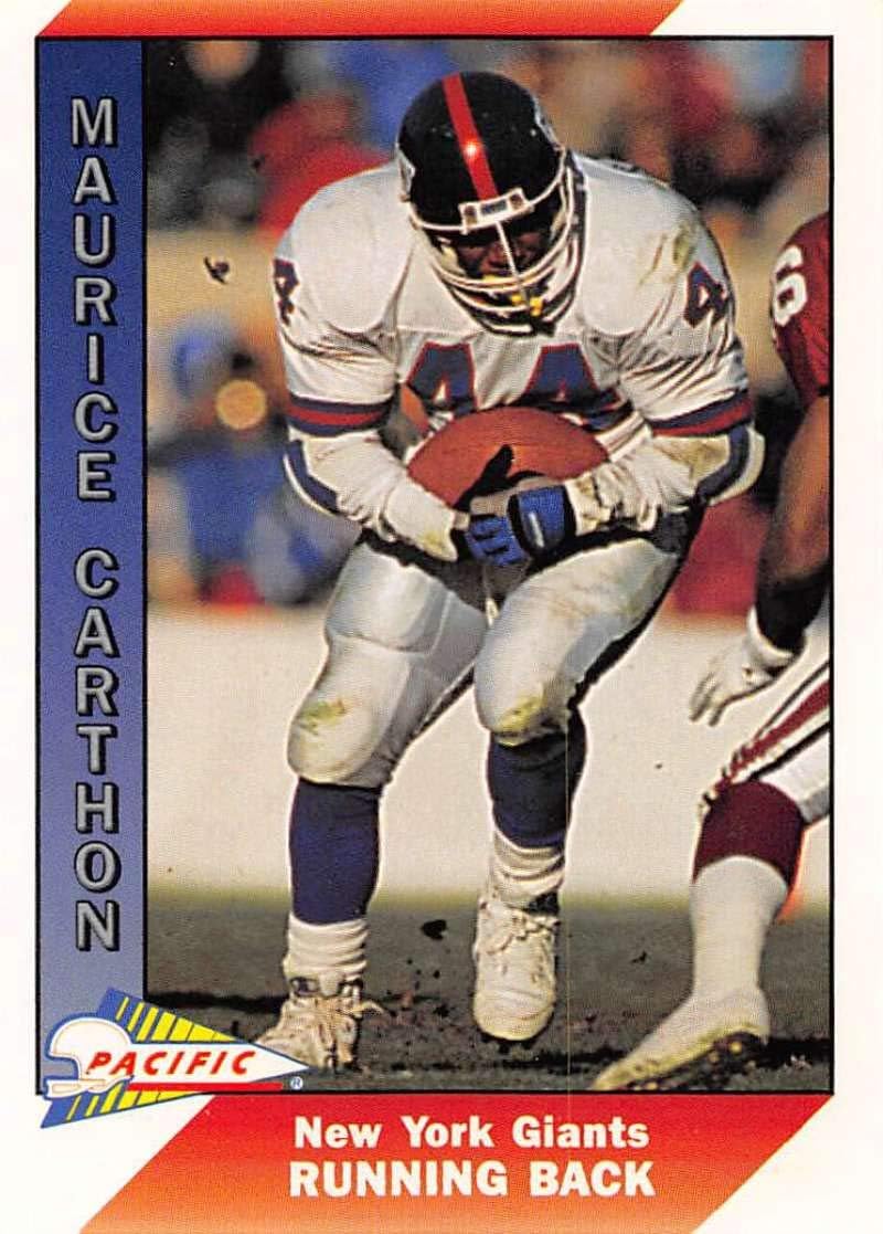 Amazon.com: 1991 Pacific Football #342 Maurice Carthon New York Giants ...