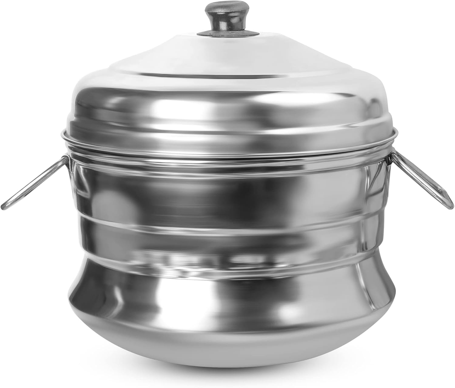 Amazon.com: KSJONE Big Stainless Steel Traditional Idly Panai/Steamer ...