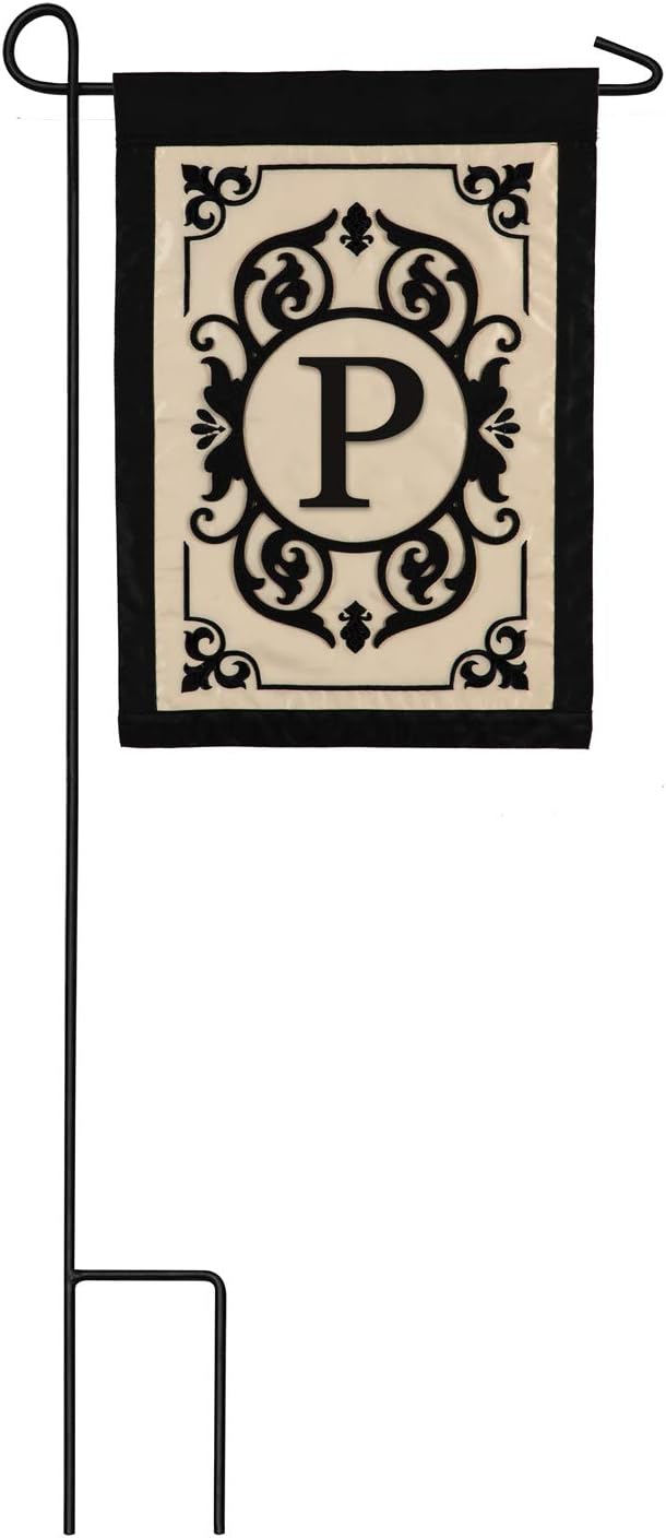 Amazon.com : Evergreen Flag Cambridge Monogram Garden Applique Flag ...