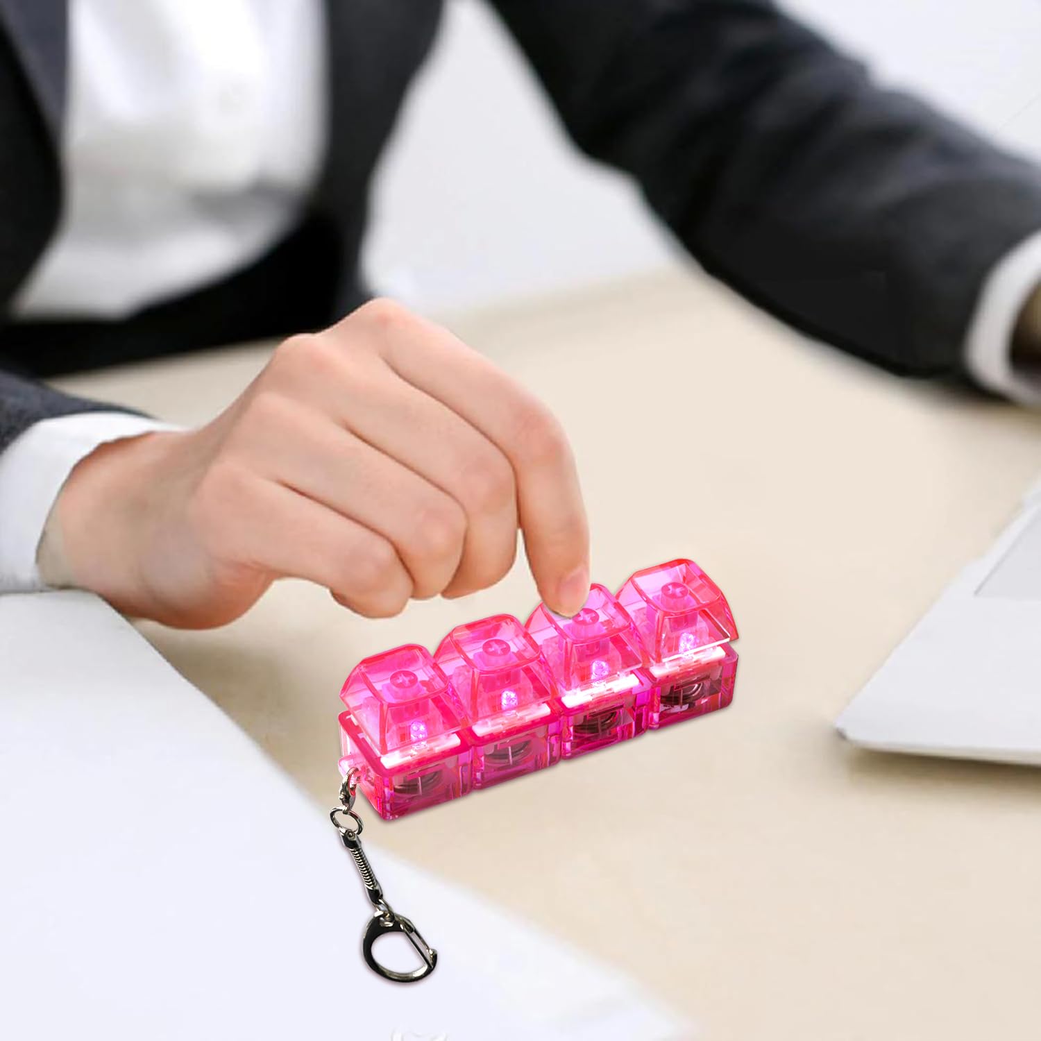 Snapklik.com : Fidget Toys For Adults, Bulk Fidget Toy Keychain, Pink ...