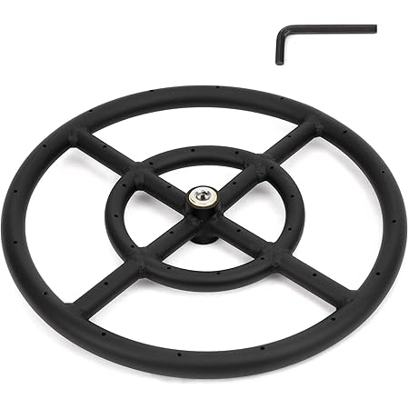 Amazon.com: Stanbroil 12 Inch Round Fire Pit Burner Ring for Natural ...