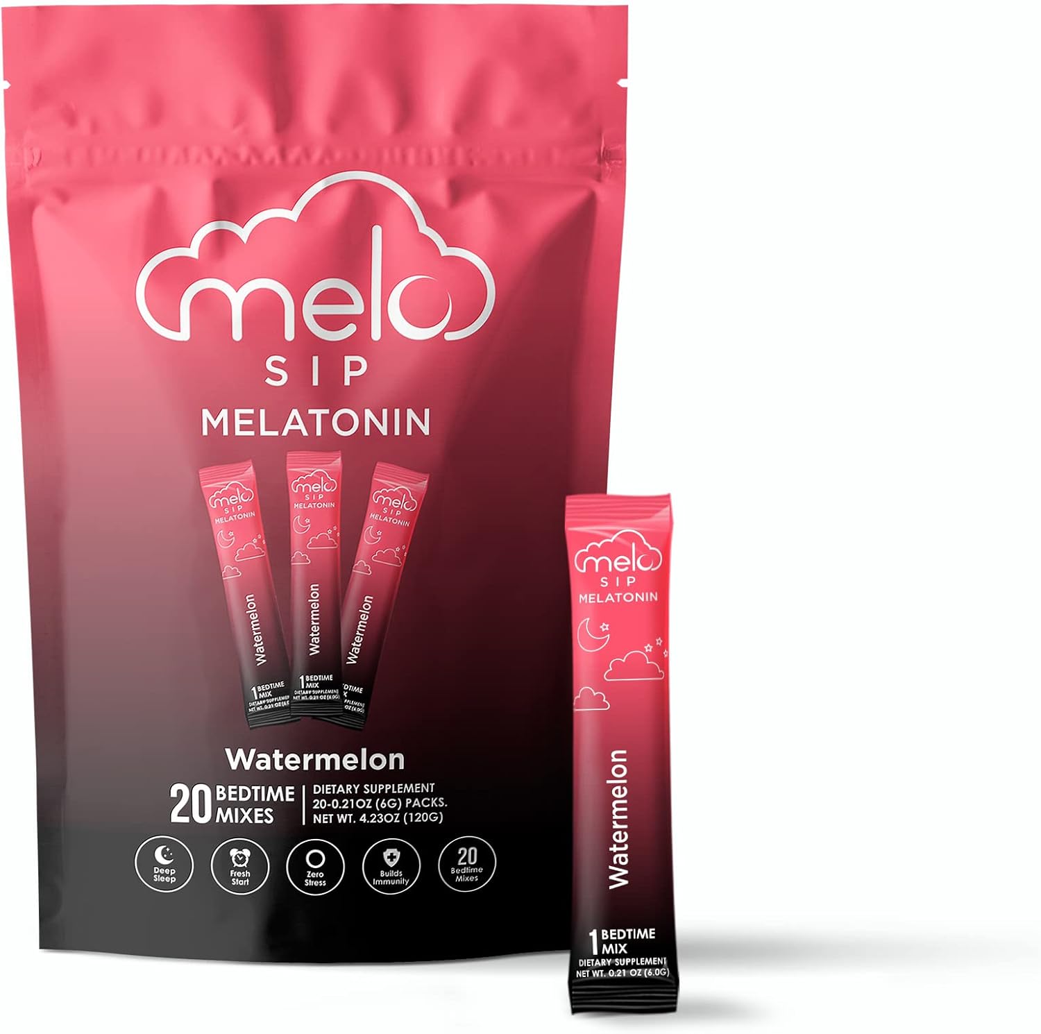 Amazon.com: MELO SIP Sleep Aid, Powder, Melatonin Electrolyte Powder ...