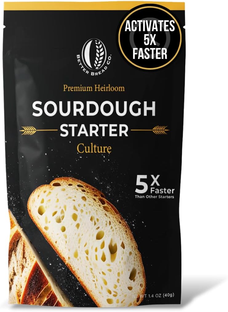 Amazon.com : Better Bread Premium Heirloom Sourdough Starter Culture So ...