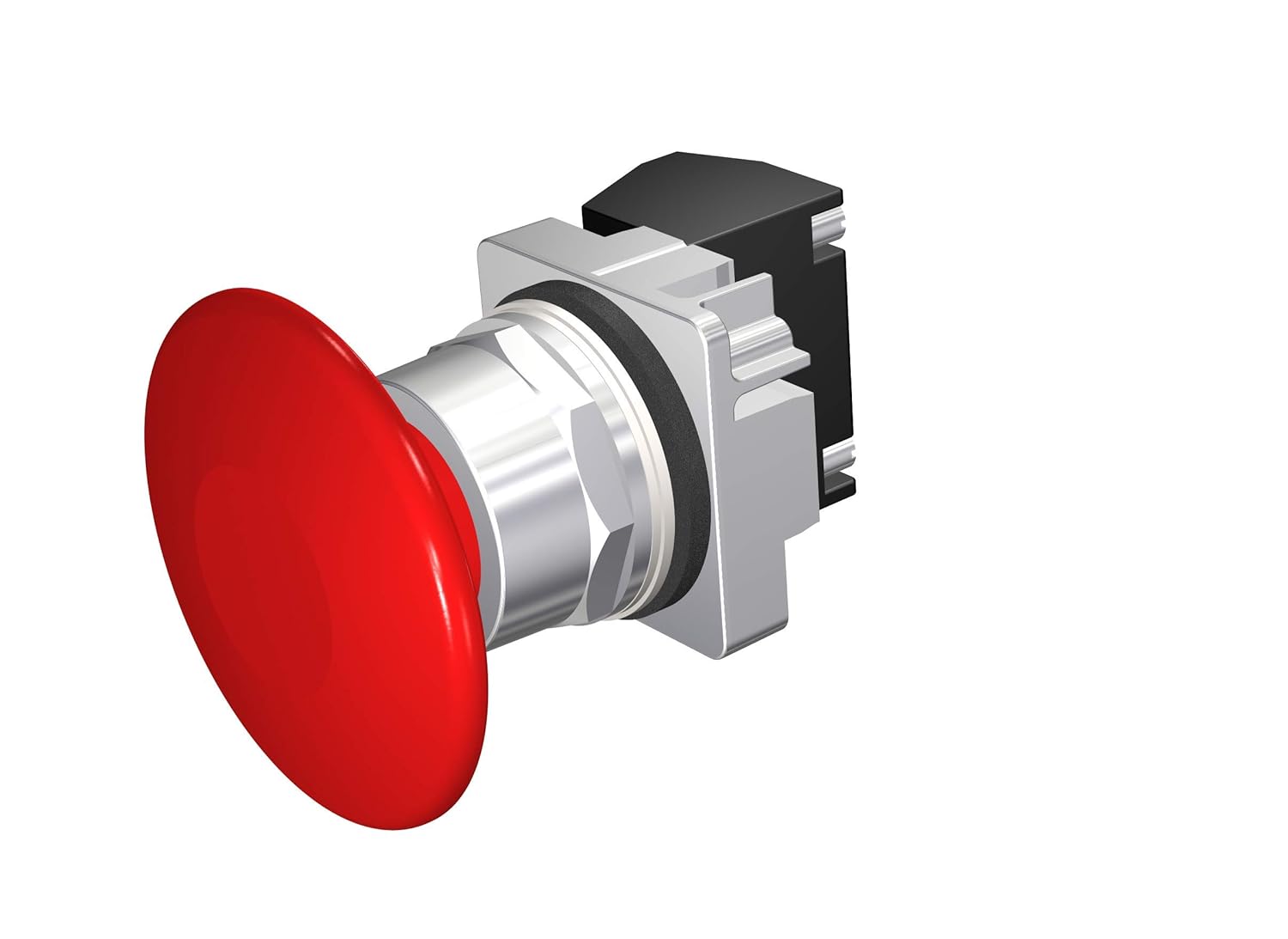 Siemens 52PM9V2K Heavy Duty Pushbutton Unit, 30mm, Red, 2-1/2" Plastic ...