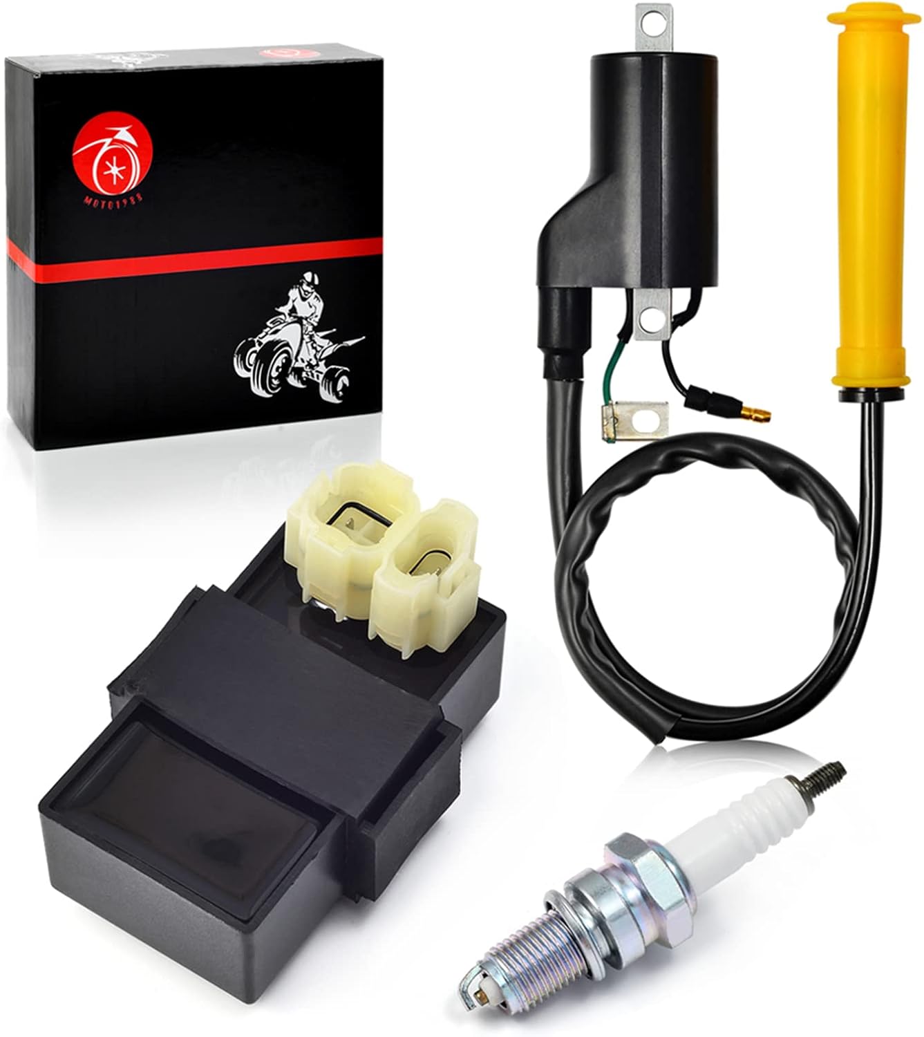 Amazon.com: MOTO1988 Igniter CDI Box and Ignition Coil Spark Plug For Honda 400EX TRX400EX 2x4 ...