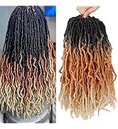 Amazon.com : Pink Locs 7 Packs Faux Locs Crochet Hair 14 Inch New Soft ...