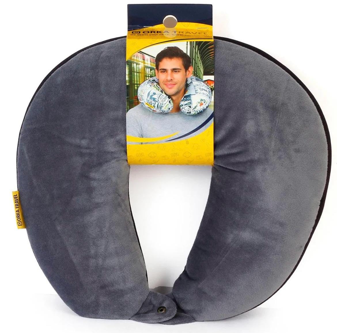 Travel Black Micro Bead Neck Pillow 35x35 cm : Amazon.in: Bags, Wallets ...