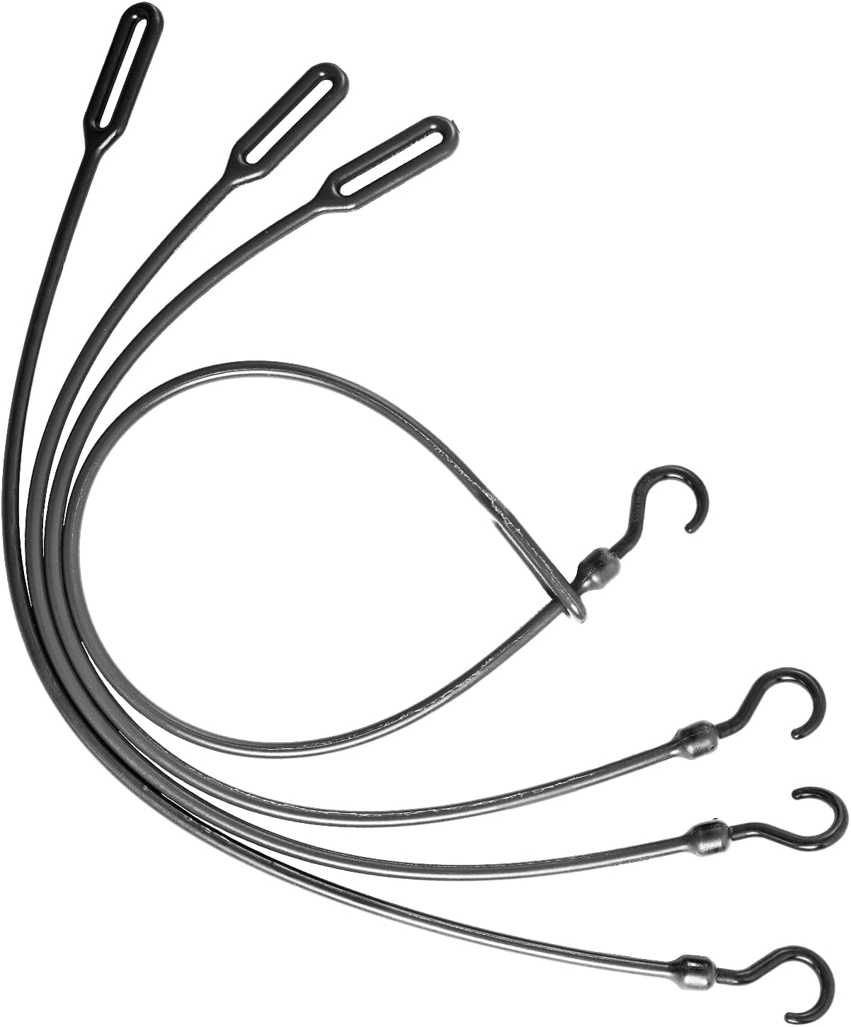 Baiann 3/16 Inch Elastic Cord Shock Marine Grade Black 30FT Bungee ...