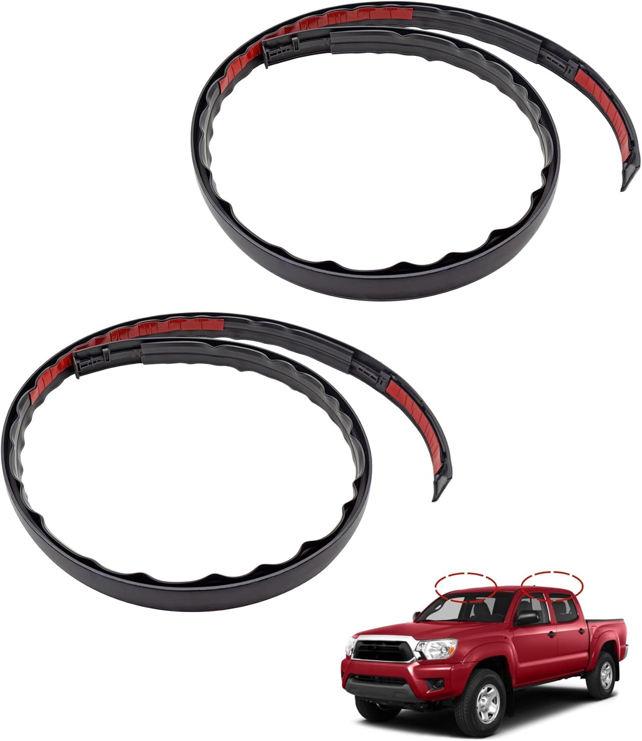 Amazon.com: 2Pcs Roof Molding Drip Weatherstrips Left &Right Side Fits ...