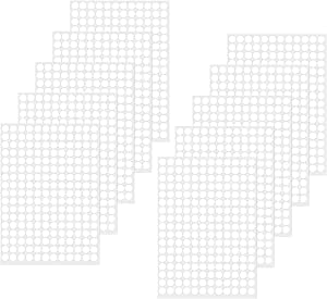 FINDAT White Round Labels 0.4 Inch Color Coding Circle Dot Stickers ...