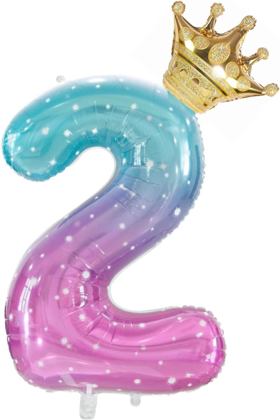 Amazon.com: 40 inch Starry Sky Number 2 Balloon, Giant Large Aluminum ...