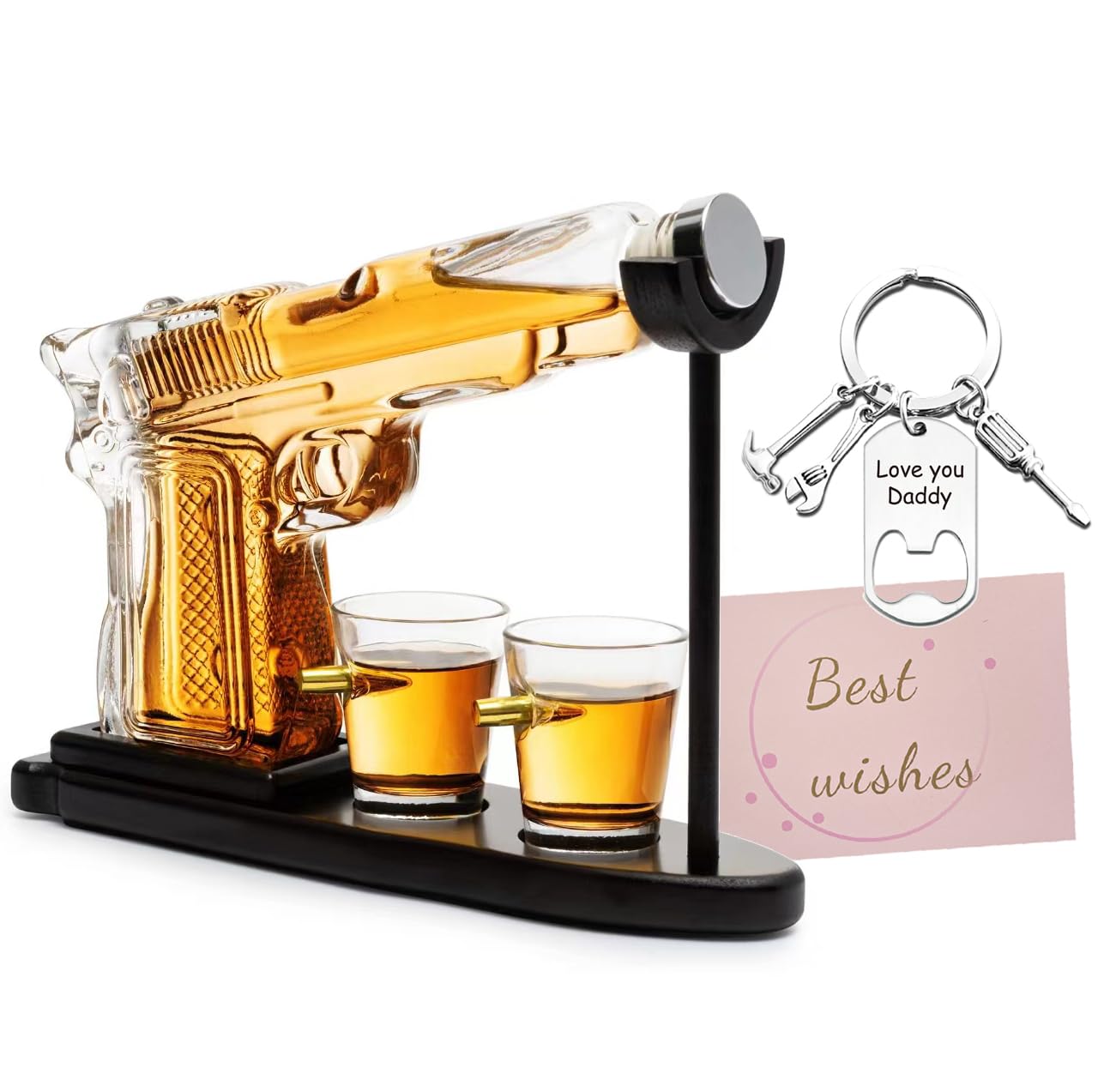 Amazon | 230ml 酔い覚まし器セット 高硅硼ガラスワインデカンタ、ウイスキーグラス 50ml 2 個 クリスタルグラス 密封されたワインストッパー付き、ウイスキーデキャンター ...