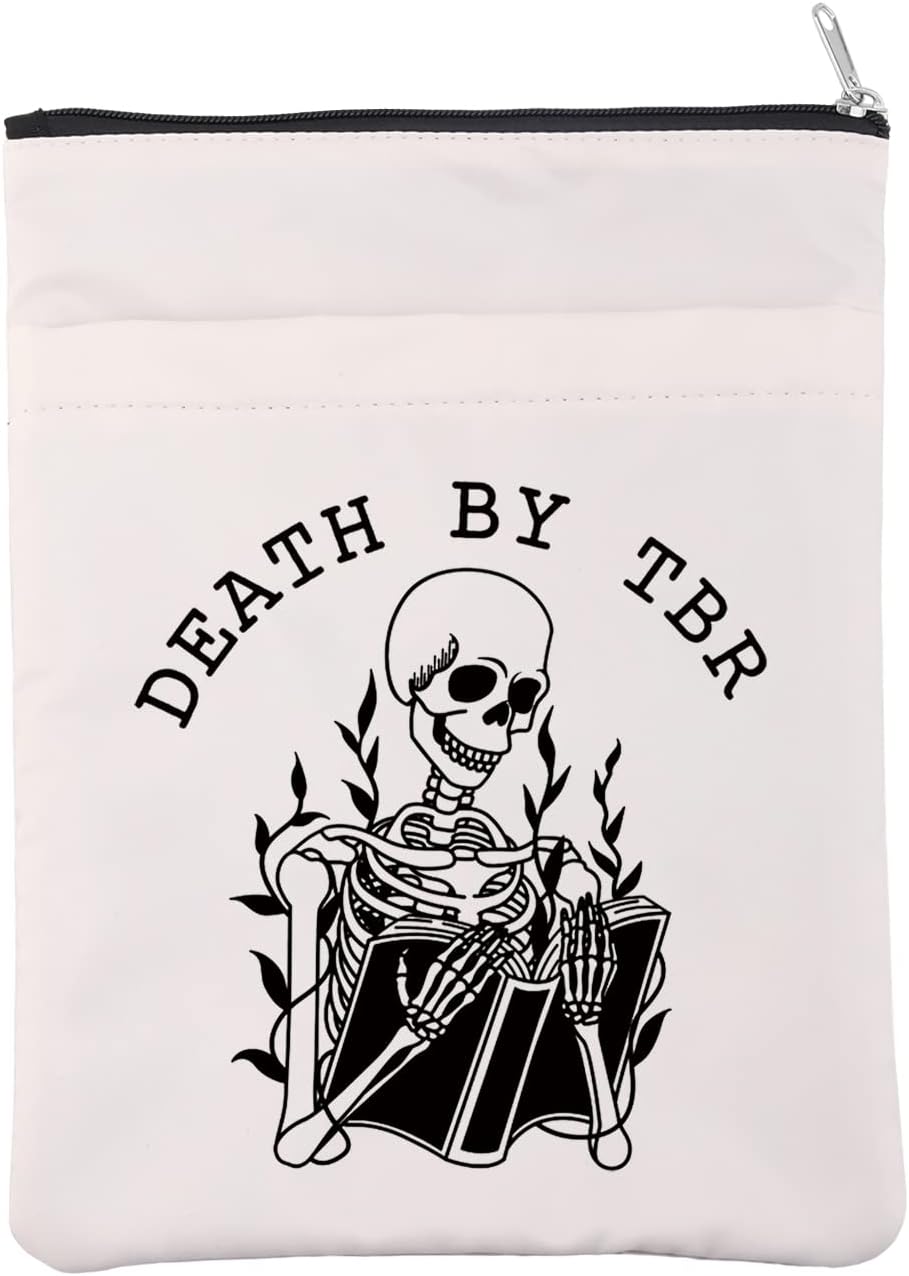 Amazon.com: Death by TBR Book Sleeve to Be Read Book Cover Book Reader ...