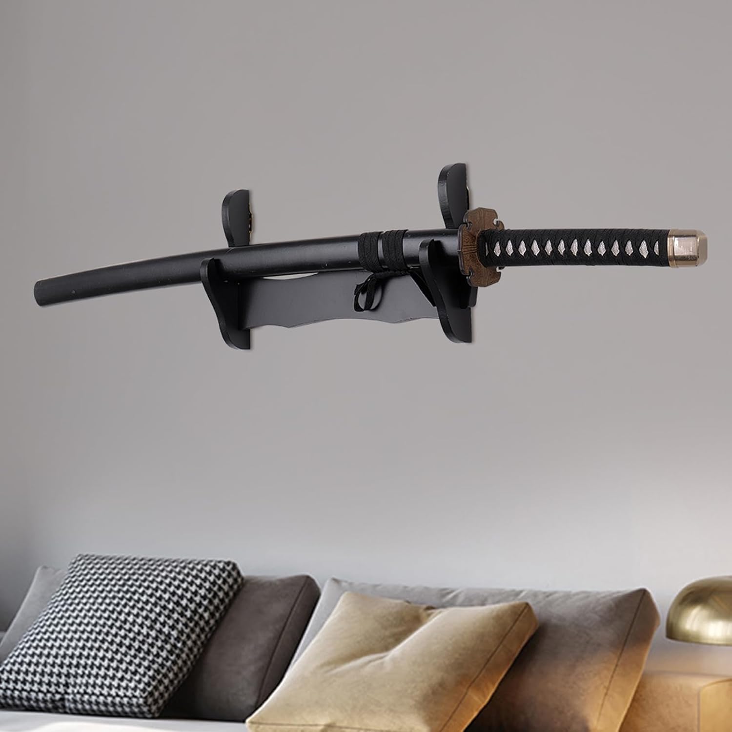 Amazon.com: BYTOTU Katana Wall Holder-Sword display wall mount-Wood 3 ...