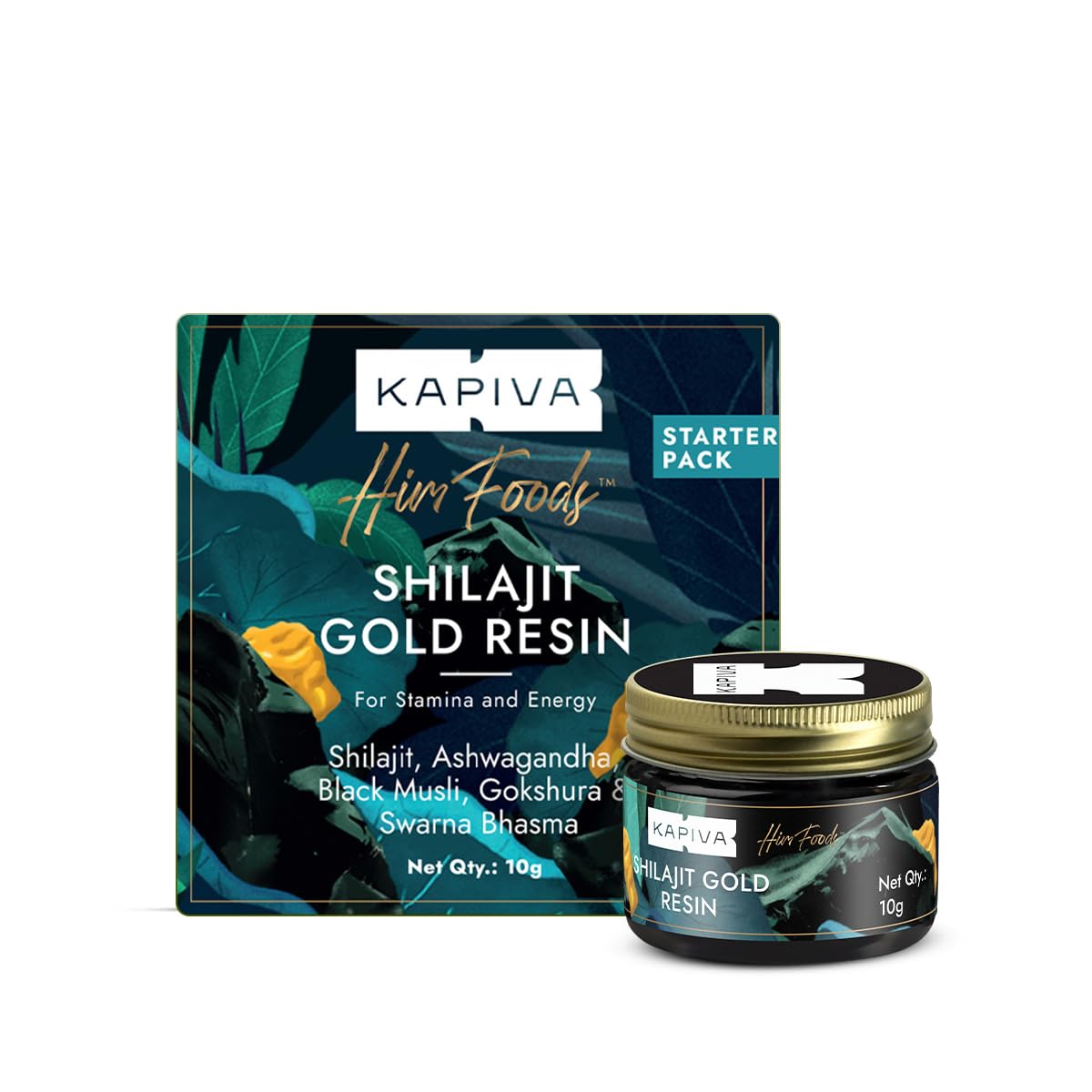 Kapiva Shilajit/Shilajeet Gold Resin - 10g | 500mg/Serving | 20 ...