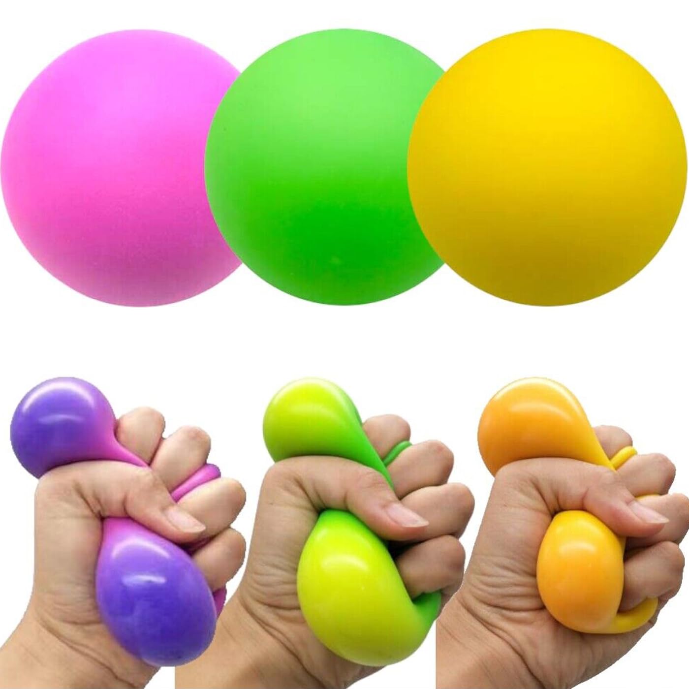 Buy Verbier Stress Balls: Color Changing Squishy Toys - Soft Anti ...