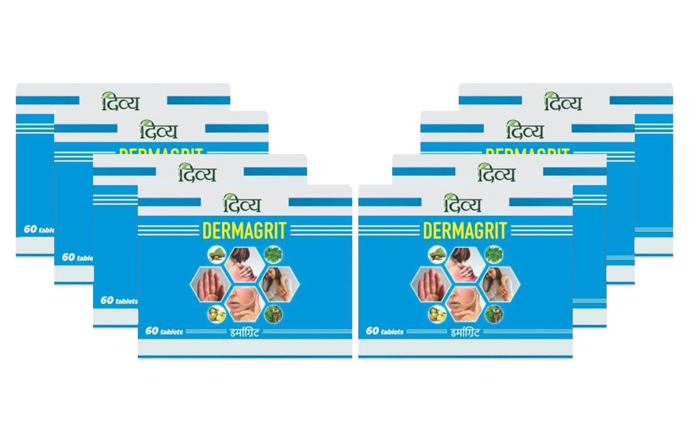 Buy Divya Dermagrit Tablet (60 Tab)- Pack of 8 by JV Online at Low ...