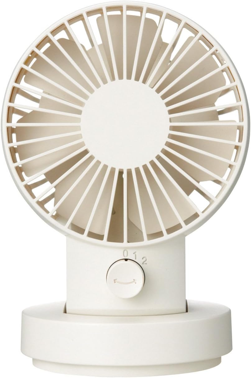 Amazon.com: MoMa MUJI USB desk fan (low noise fan swing type) White ...