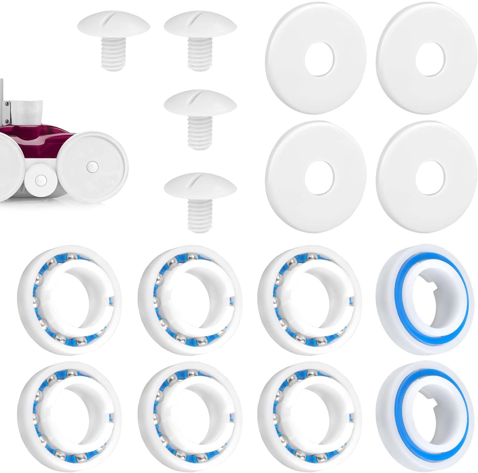 Amazon.com: ATIE Pool Cleaner Black Small Idler Wheel Kit C17 Assembly ...