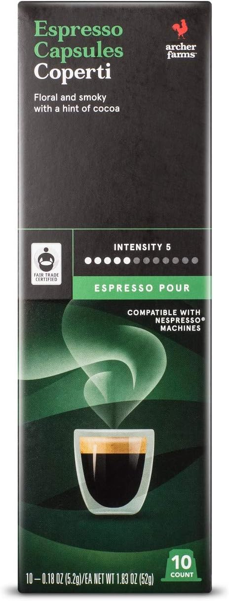 Amazon.com : Espresso Pour Coperti Dark Roast Espresso Capsules 10 pods ...