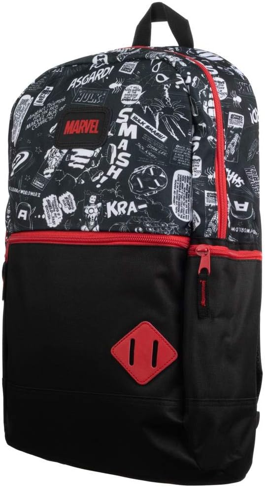 Amazon.com: Marvel Comic Book Superhero Speech Bubble Tech Backpack ...