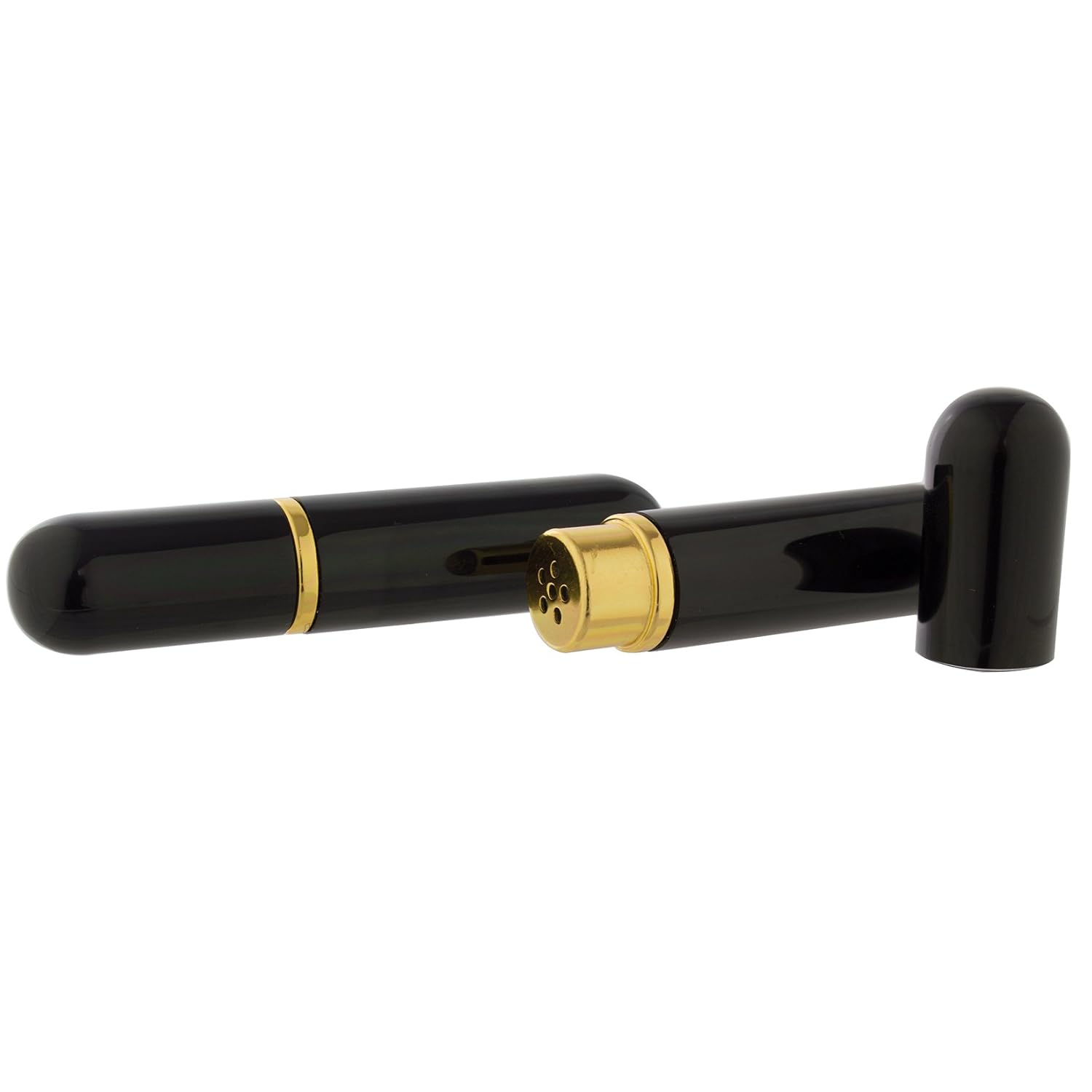 Amazon.com : Aromatherapy Empty Blank Black Aluminum and Glass Nasal ...