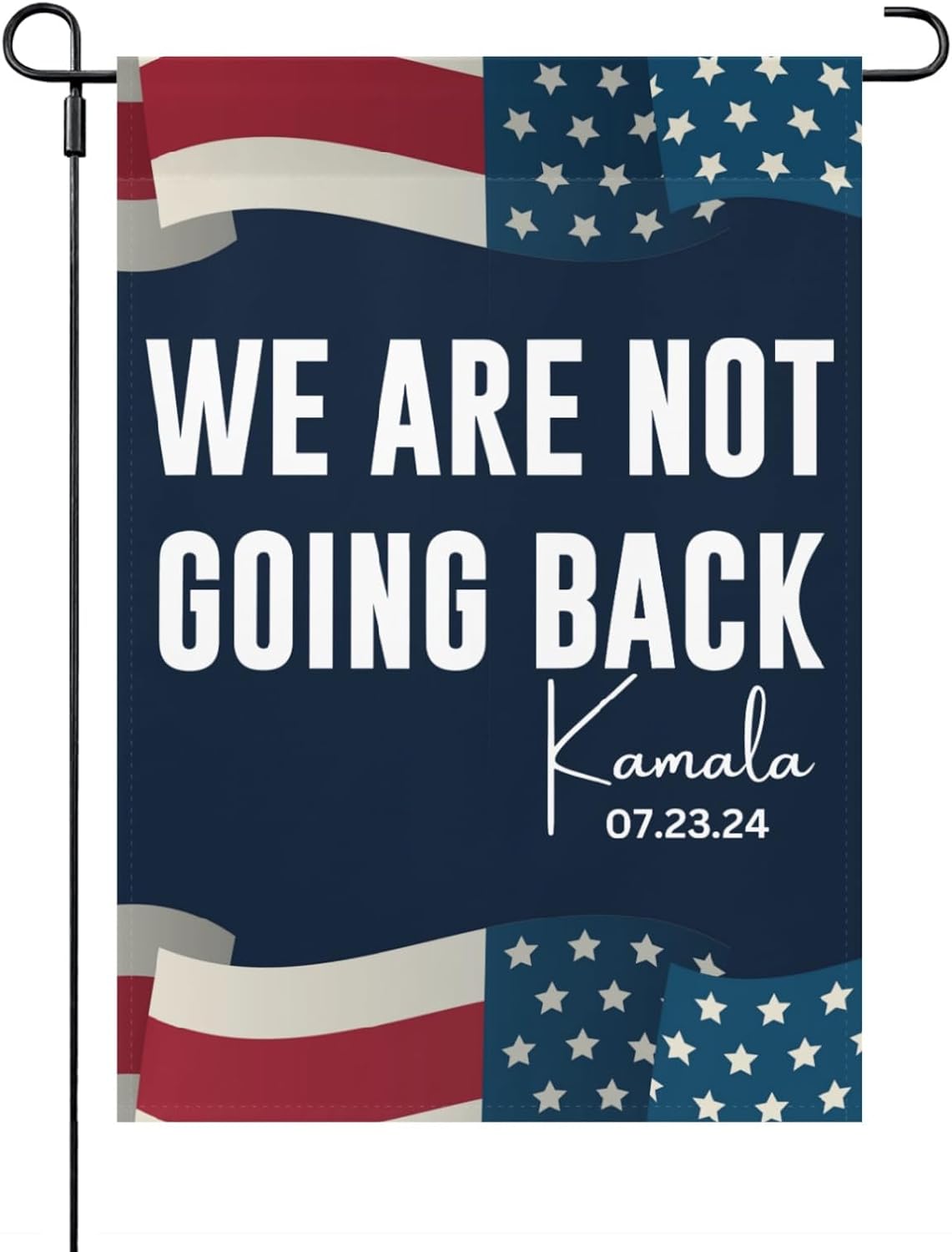 Amazon.com : We're Not Going Back Kamala-Harris Garden Flag One Size ...