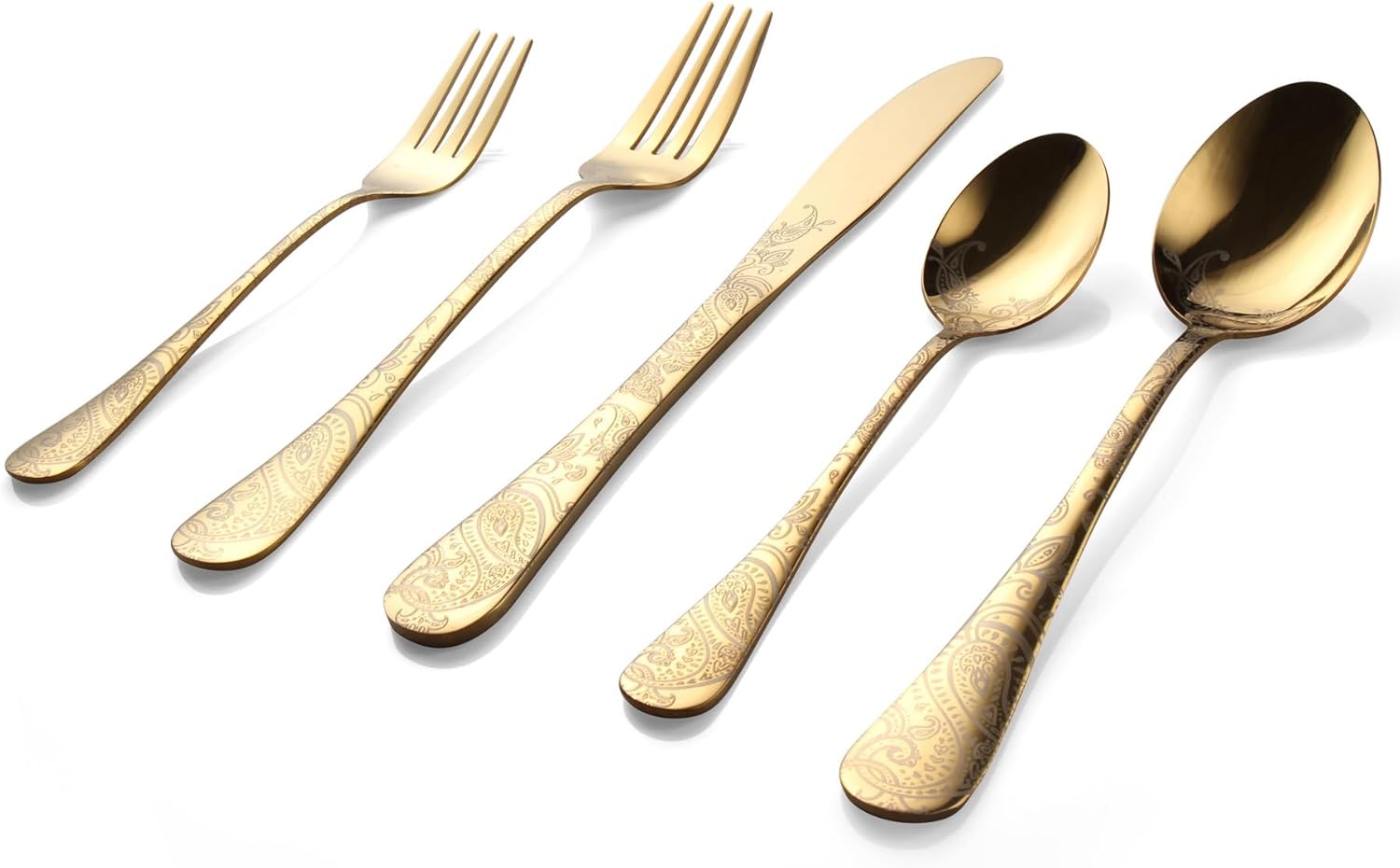 Amazon.com | 20 Pieces Stainless Steel Flatware Set for 4 People Knives ...