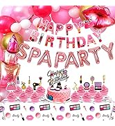 Amazon.com: LaVenty Spa Party Photo Props Spa Party Decoration Spa ...