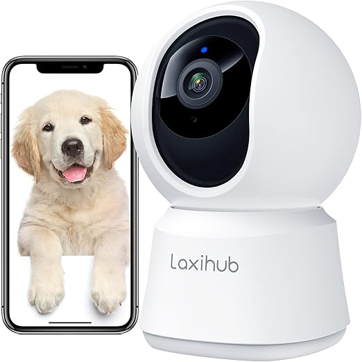 360° View Pet Camera with Phone app, Laxihub Security Camera, P2 Home ...