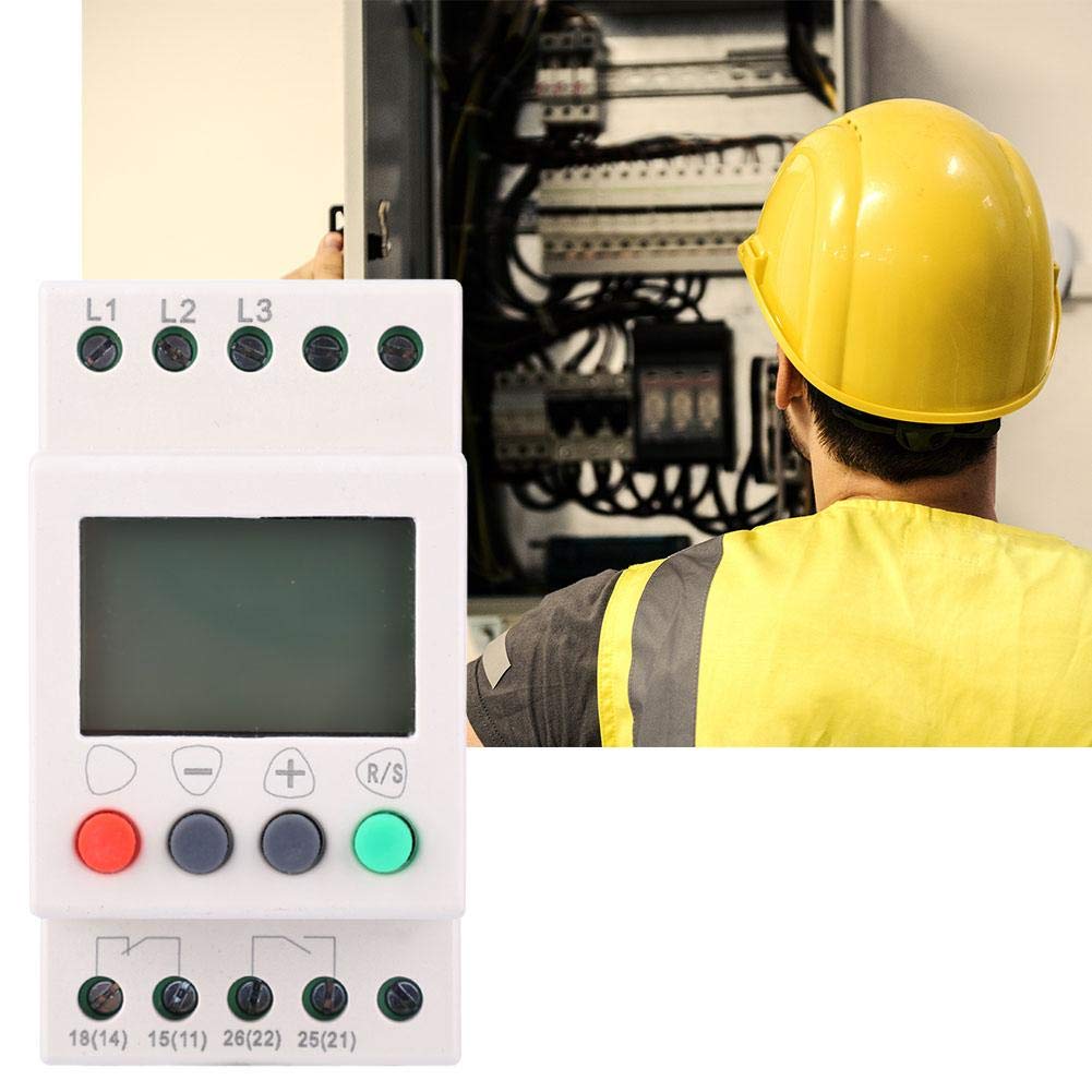 Power Supply Monitor Relay, Over Under Voltage Phase Sequence LCD ...