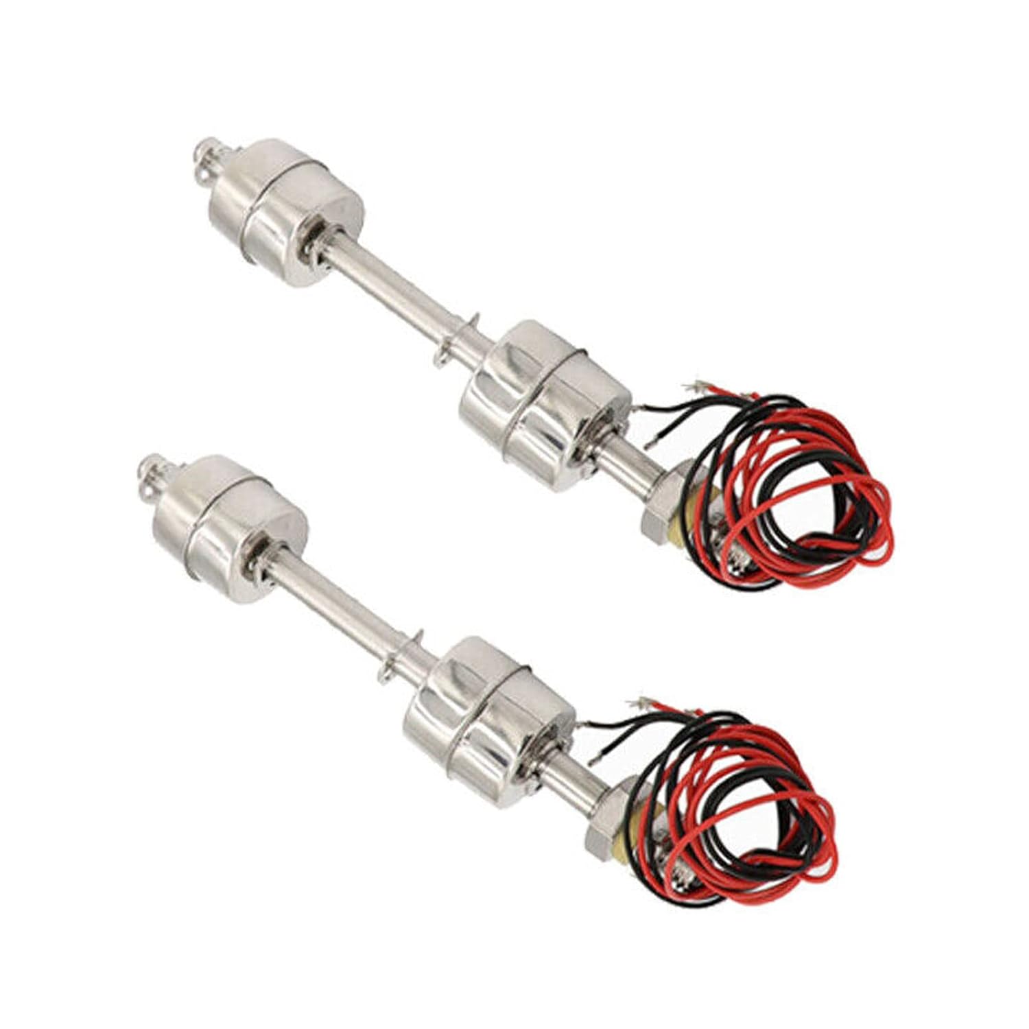 2Pcs Liquid Water Level Sensor Stainless Steel Double Ball Float Switch ...