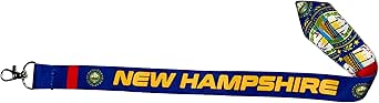 Amazon.com: Worldwide Souvenirs LANYARD - STATE FLAG NEW HAMPSHIRE ...